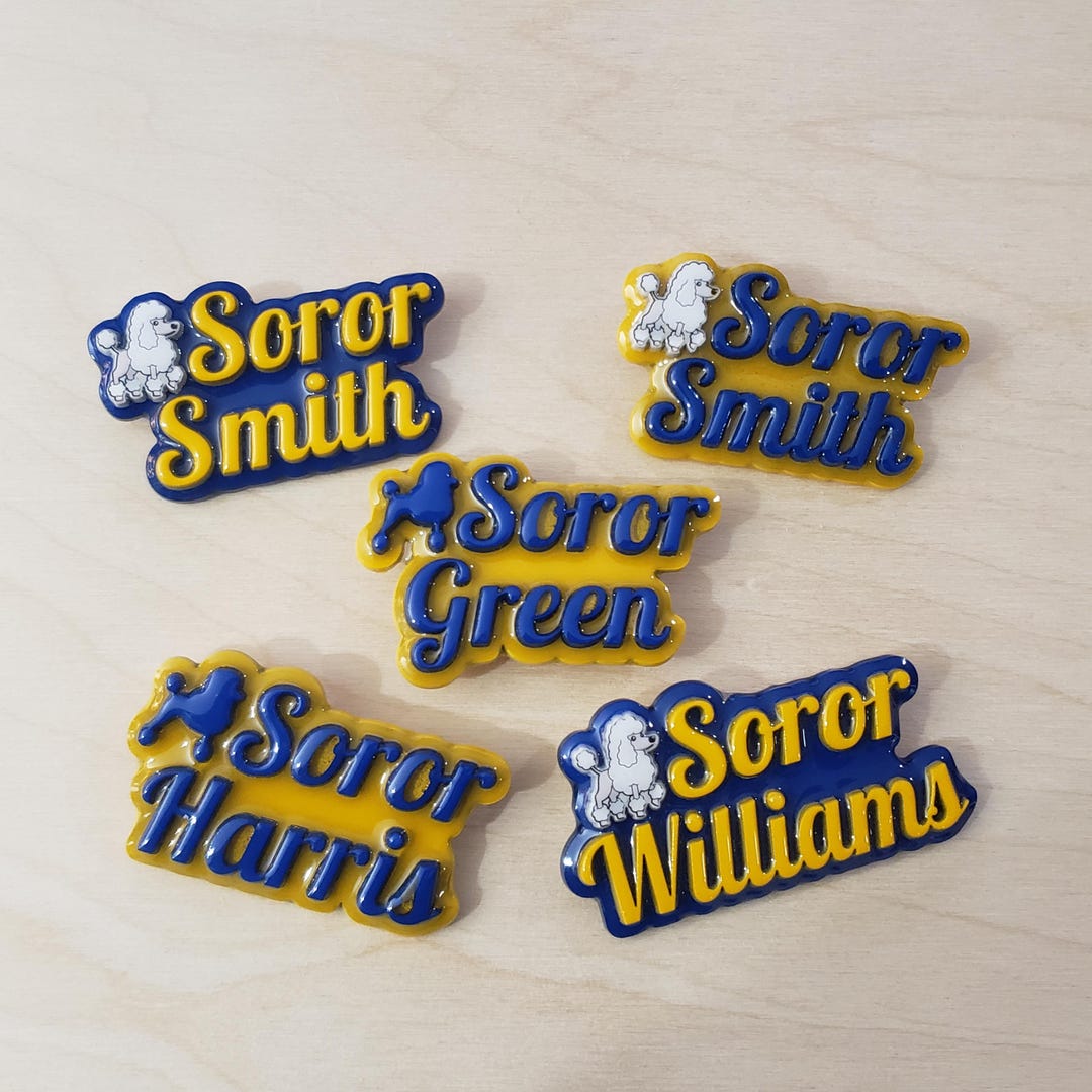Sigma Gamma Rho Soror Name Pin | Lapel Pin | Badge | Brooch | Sorority ...