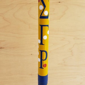 Sigma Gamma Rho Cane - Letters, Rubies and Pearls / Wrapped Cane - Etsy