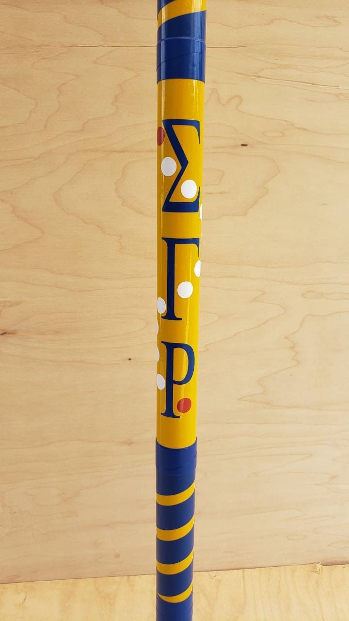 Sigma Gamma Rho Cane Letters Rubies and Pearls / Wrapped - Etsy
