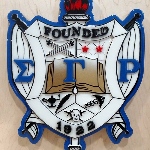 Sigma Gamma Rho Shield 13 Inch Sgrho Shield Greek Shield - Etsy