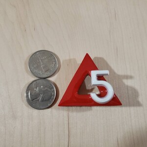Delta Line Number Lapel Pin - Etsy