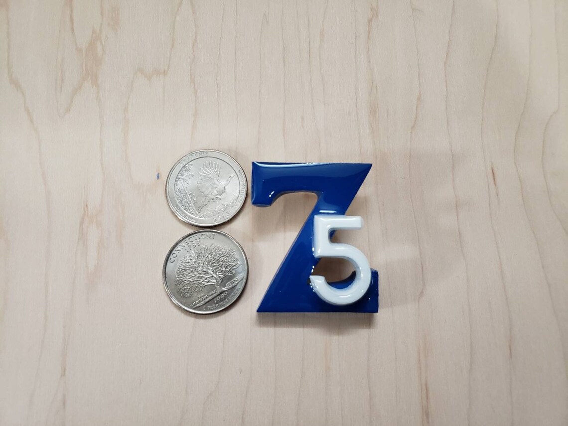 Z Line Number Pin - Etsy