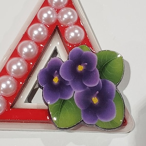 Delta Sigma Theta - Delta, Violet & Pearls Lapel Pin - Etsy