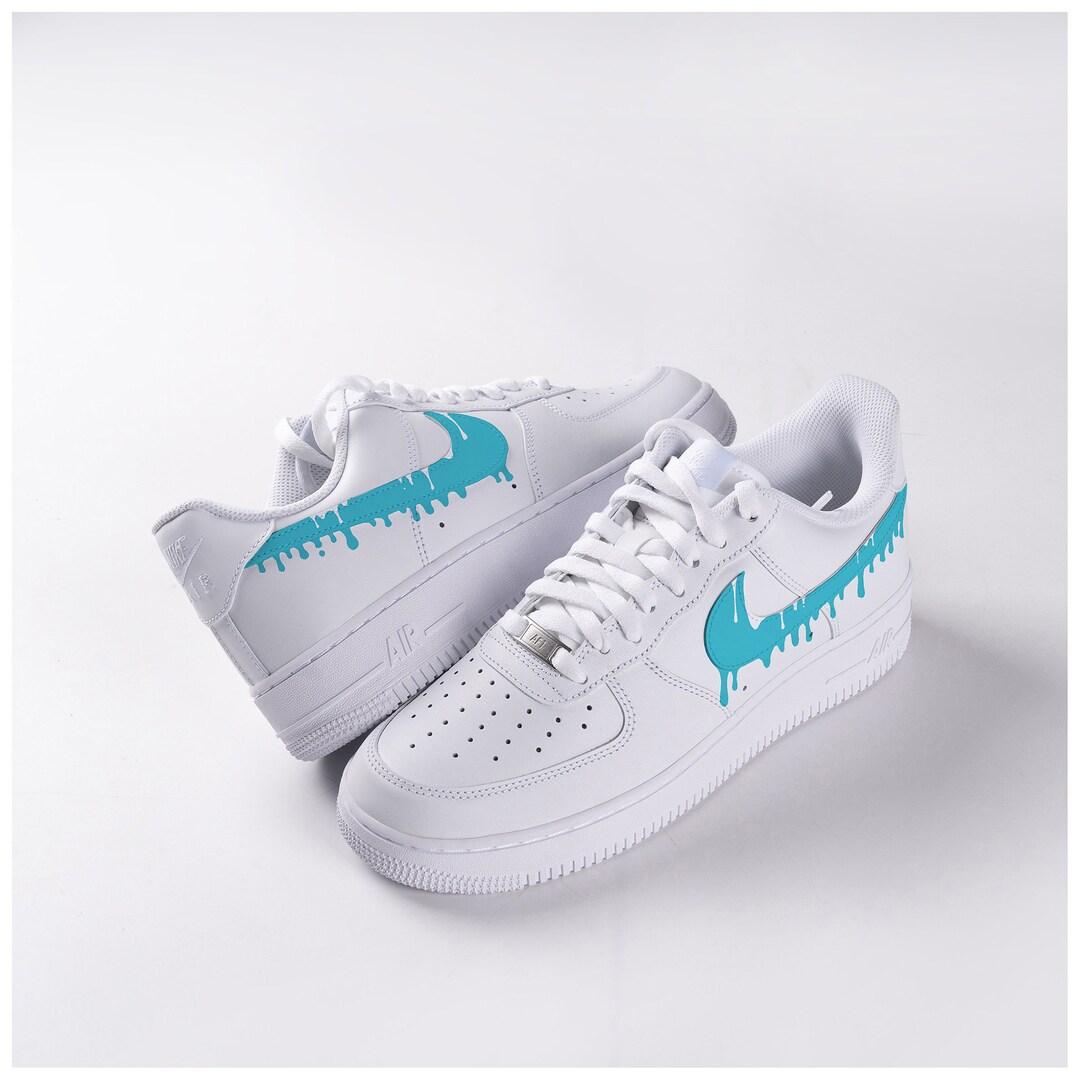 Super Air Force 1 Custom, Handpainted Drip Custom Super AF1, Colorful ...