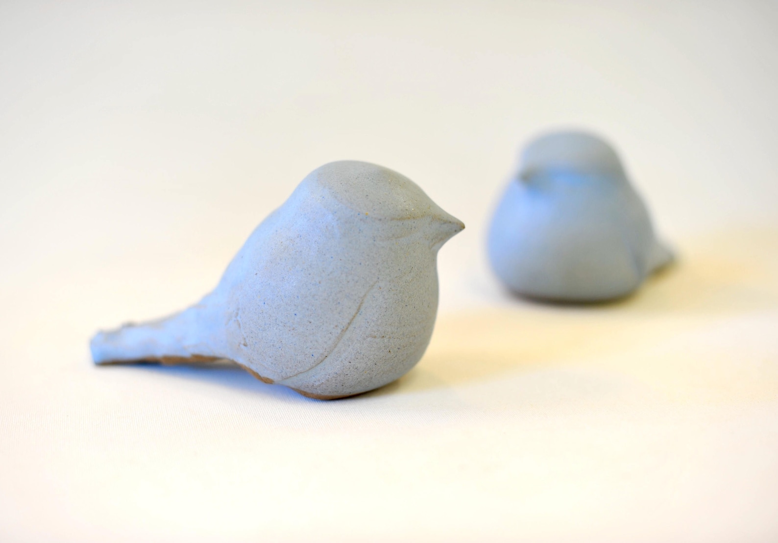 Ceramic Blue Birds Couple Figurines - Etsy