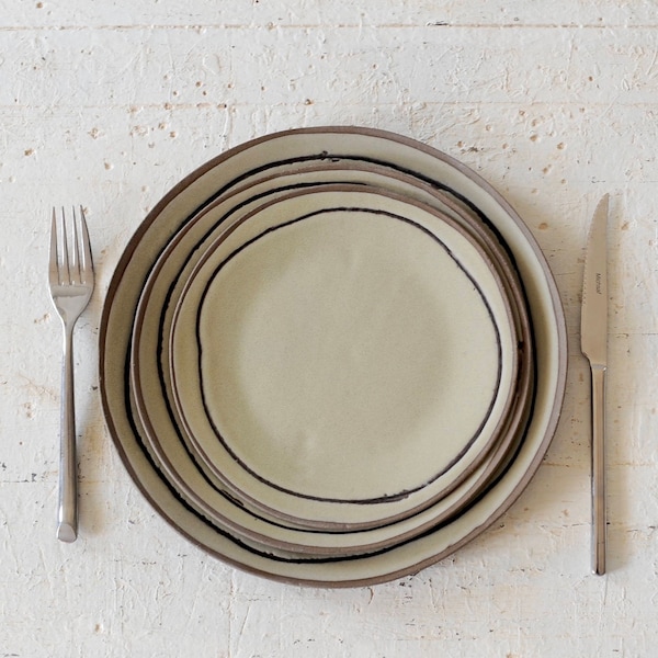 Ceramic Plate Set - Etsy