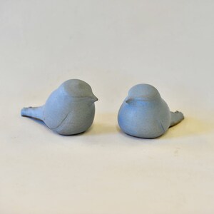 Ceramic Blue Birds Couple Figurines - Etsy