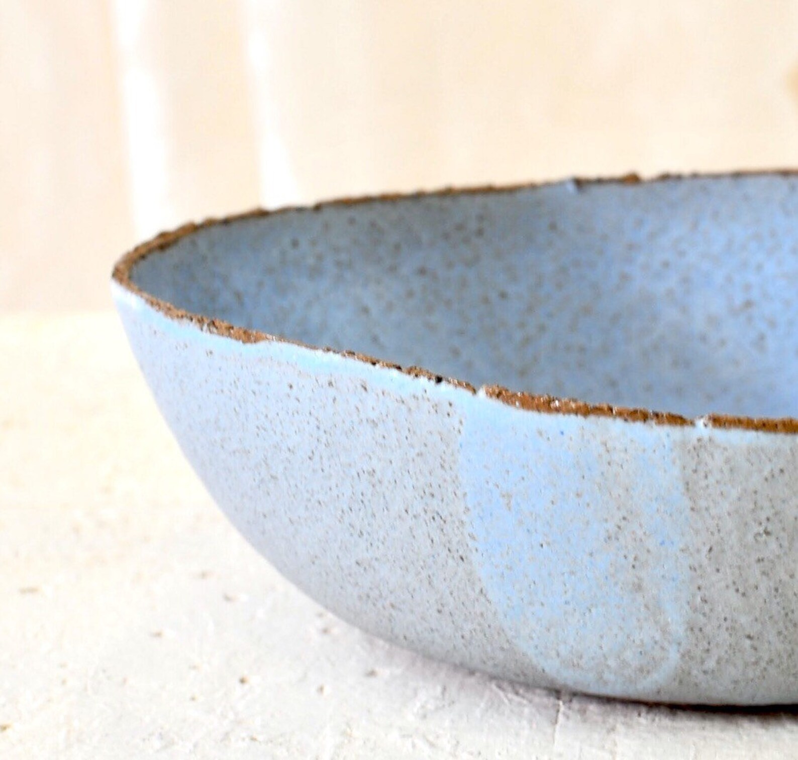 Ceramic bowl Ceramic bowl blue bowl rustic ceramic Salad | Etsy