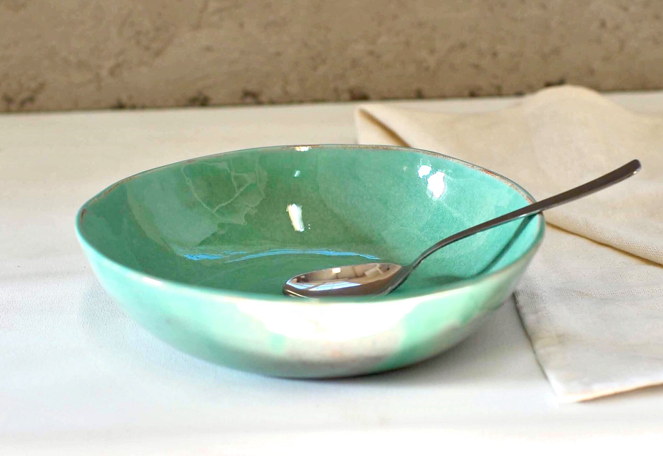 Ceramic serving bowl set ceramic plate deep plate salad | Etsy