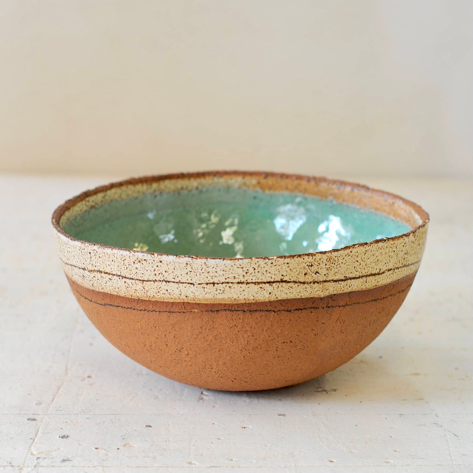 Ceramic Bowl, Large Bowl, Salad Bowl, Serving Bowl, Centerpiece Bowl ...