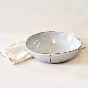 Rustic Large Ceramic Bowl - Etsy