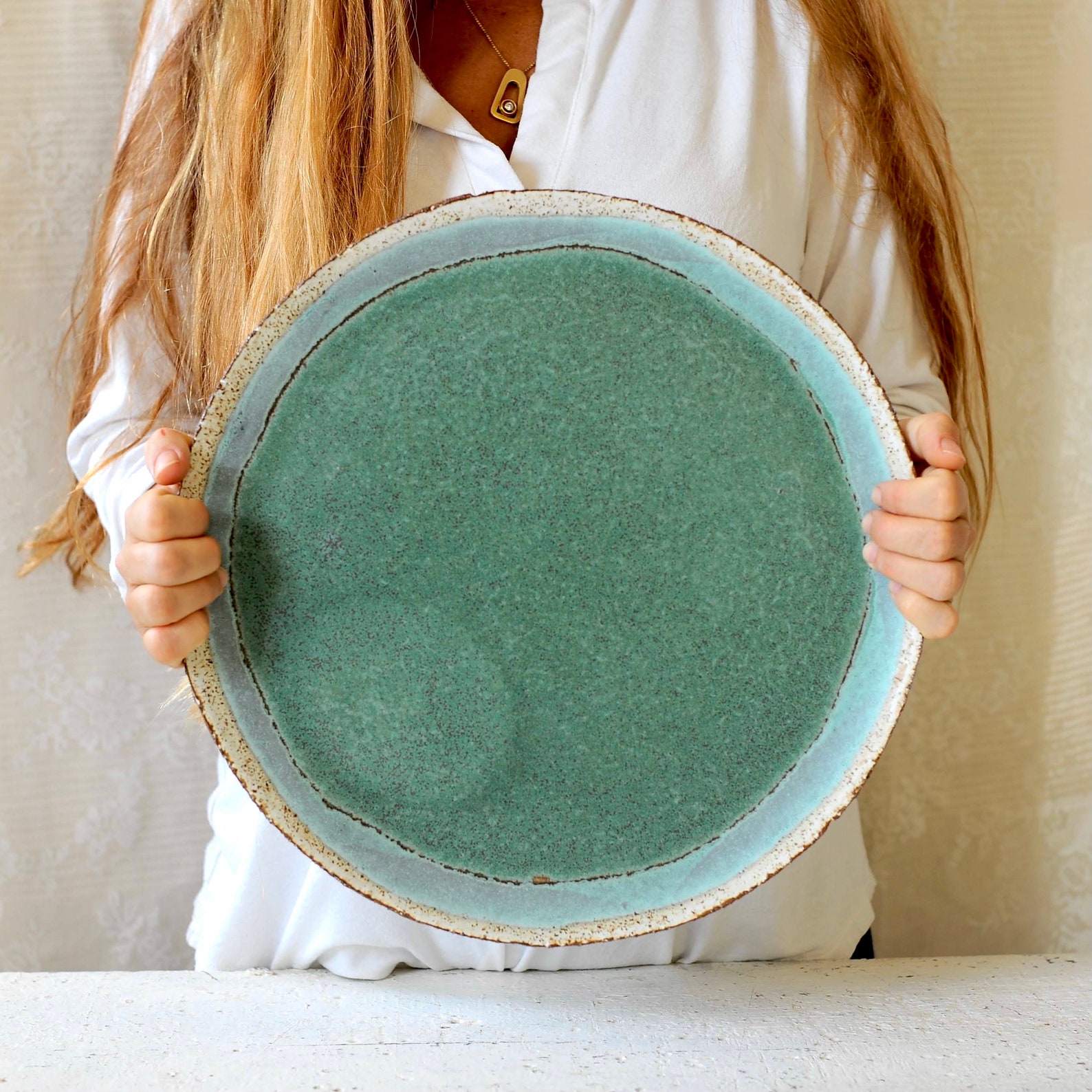 Large Rough Clay Platter - Etsy