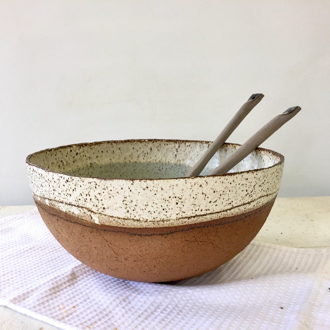 Ceramic Bowl, Large Bowl, Salad Bowl, Serving Bowl, Centerpiece Bowl ...