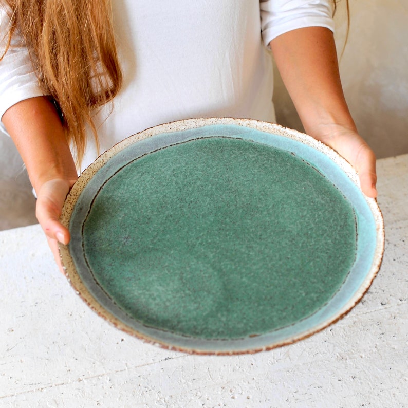 Large Rough Clay Platter - Etsy