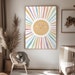Sun Playroom Poster, Watercolor Sun Print, Watercolor Nursery Decor ...