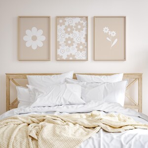 Set of 3 Daisy Flower Print Wall Art, Spring Daisies Boho Printable ...