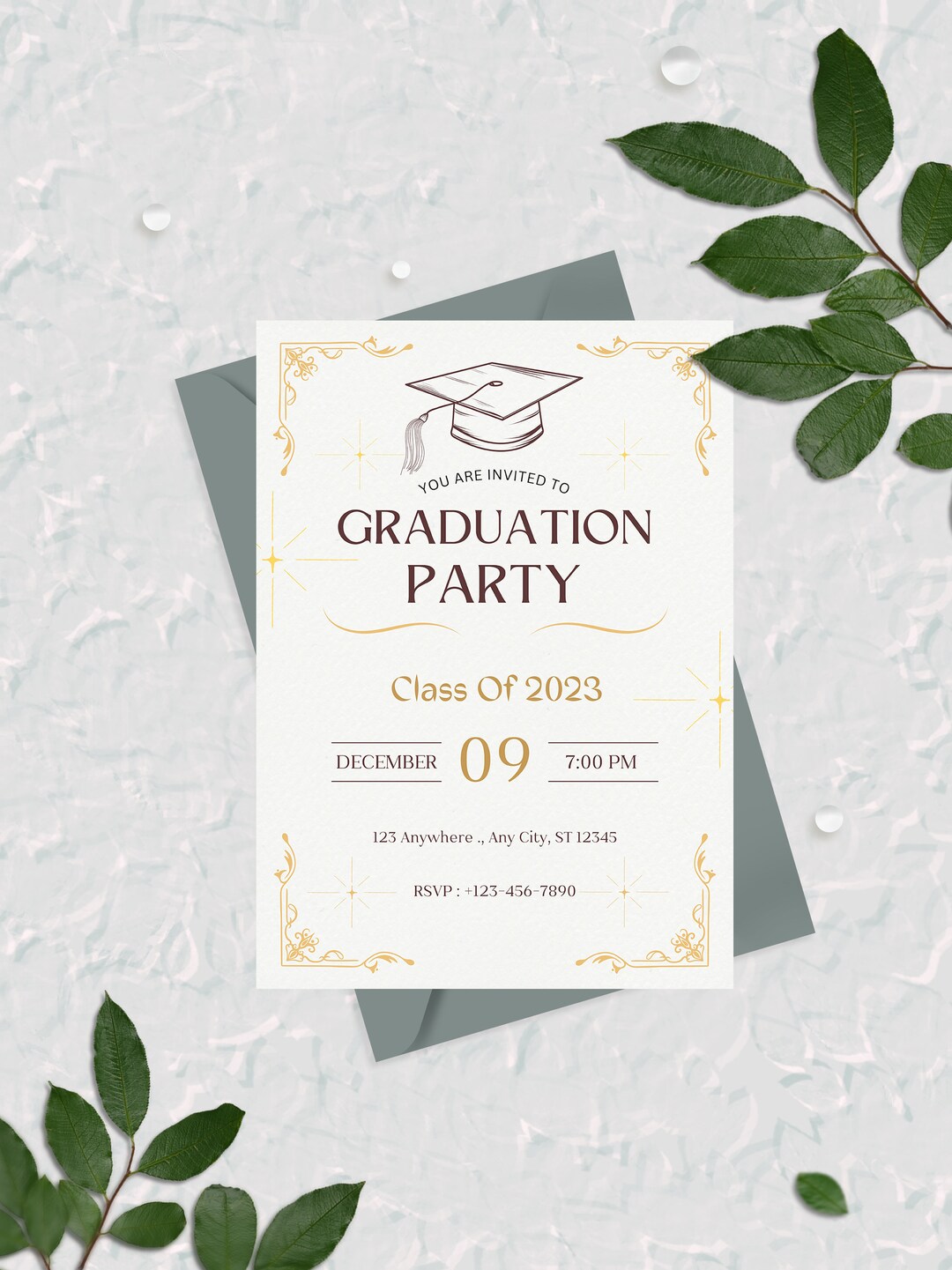 Editable Graduation Party Invitation, Convocation Invitation Template ...