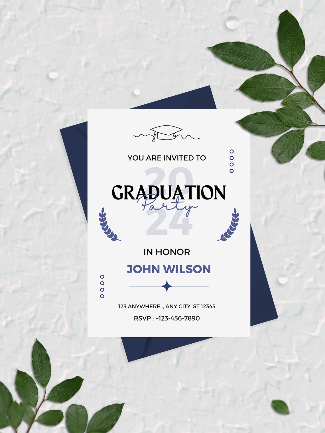 Graduation Invitation Template, Graduation Invitation, Modern Grad ...