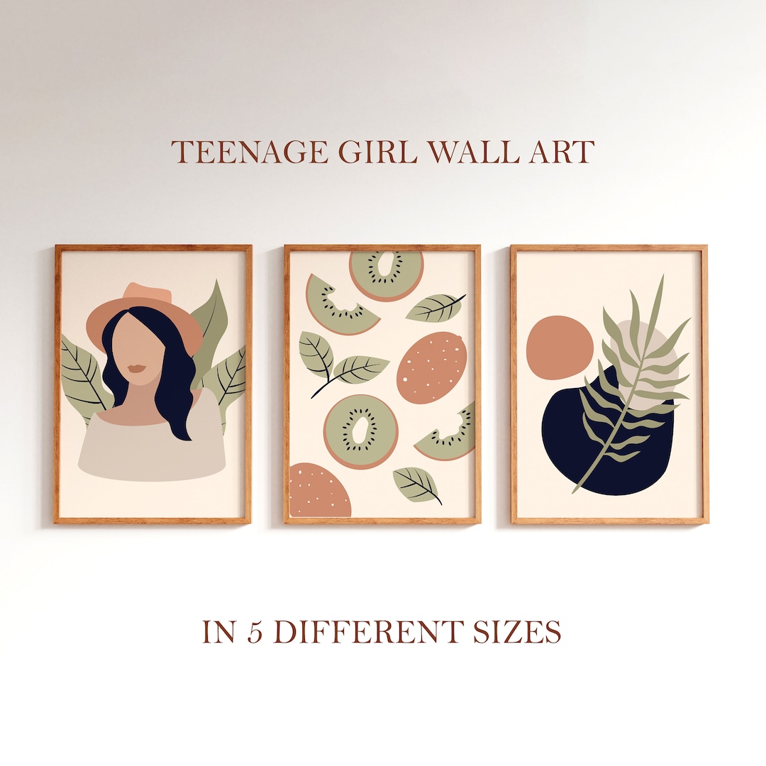 Teenage Girl Wall Art, Fashion Wall Art, Fashion Print, Woman Painting ...