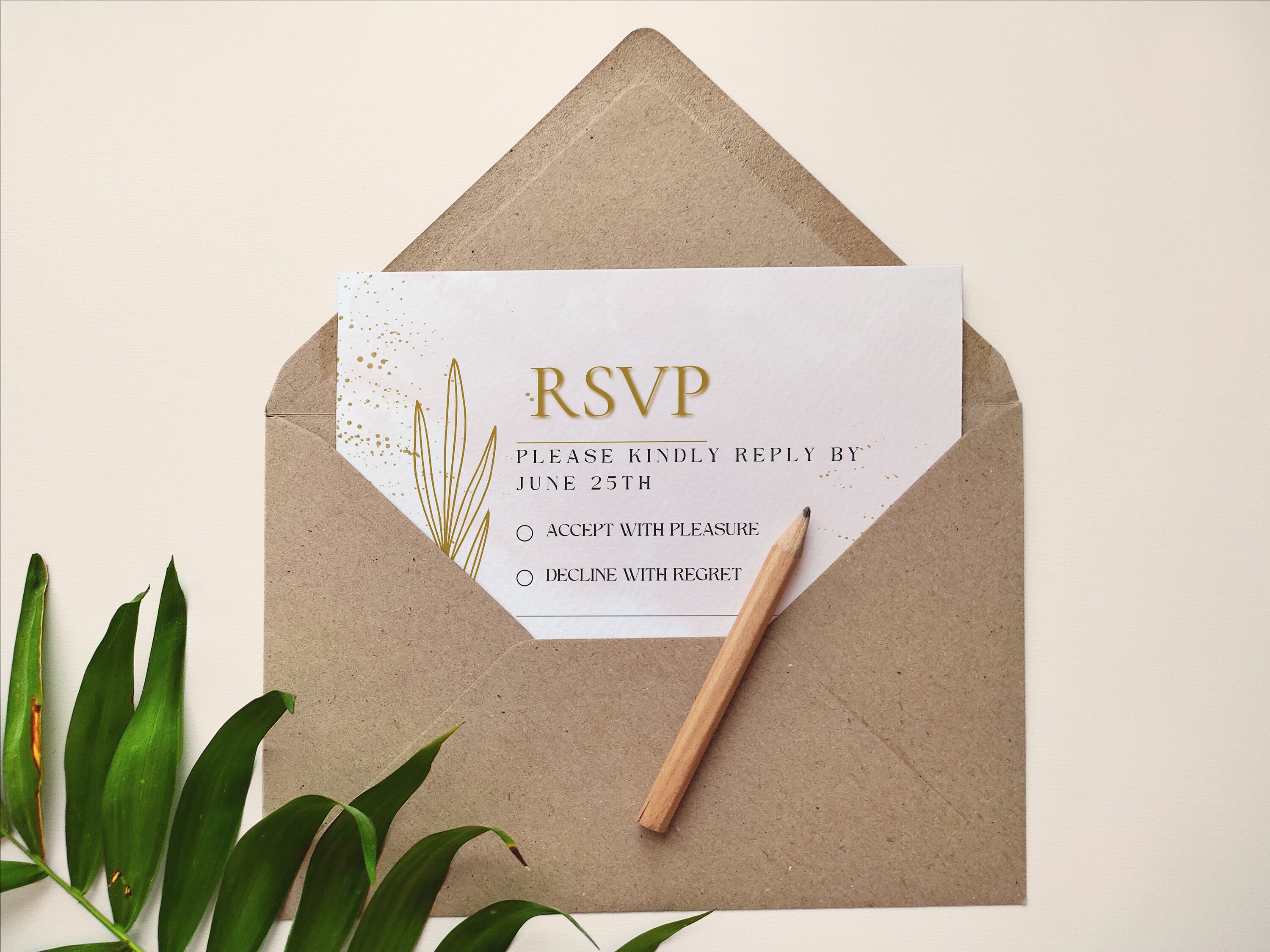 Editable Wedding Invitation, Instant Wedding Printable Template, Brown ...