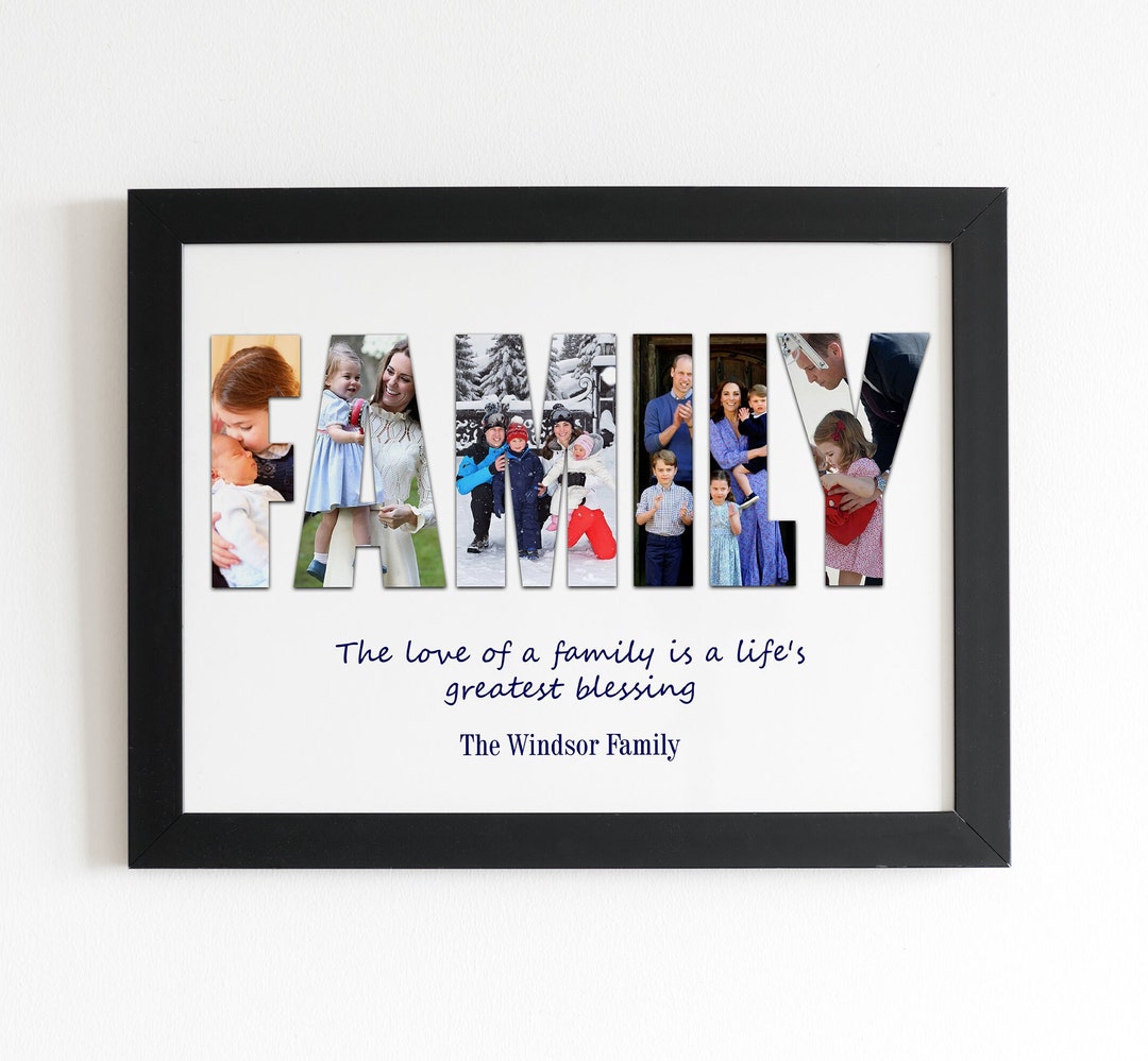 Customize Name Collage, Personalized Photo Collage, Custom Letter ...