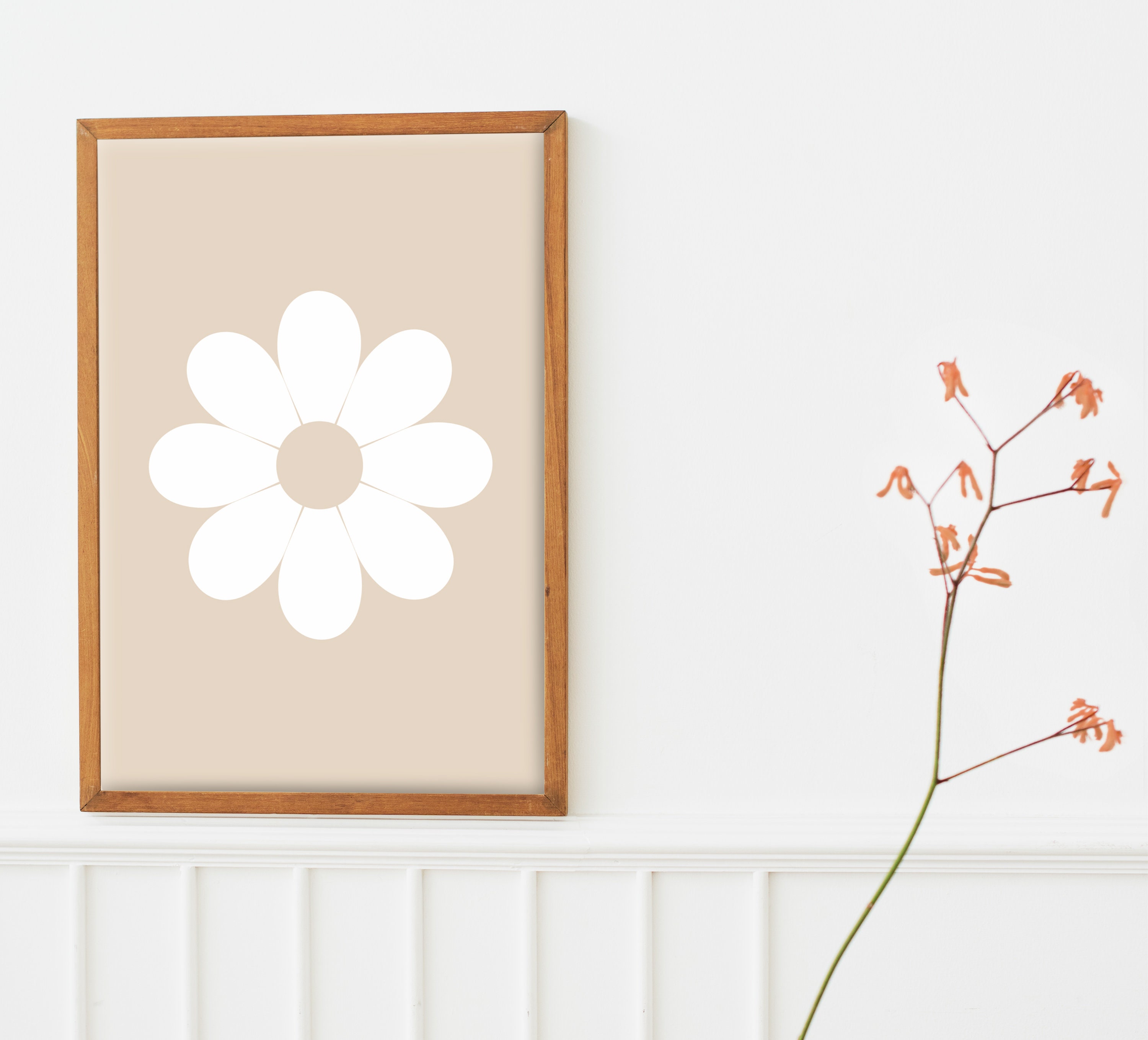 Set of 3 Daisy Flower Print Wall Art, Spring Daisies Boho Printable ...