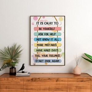 Motivational Kids Art, Classroom Posters Quotes, Educational Wall Art ...