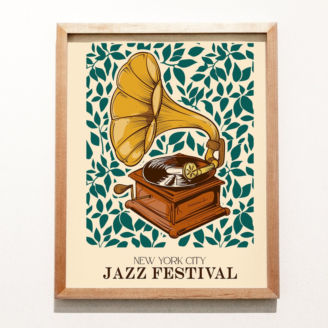 Phonograph Print Wall Art, Gramophone Illustration, Record Player ...