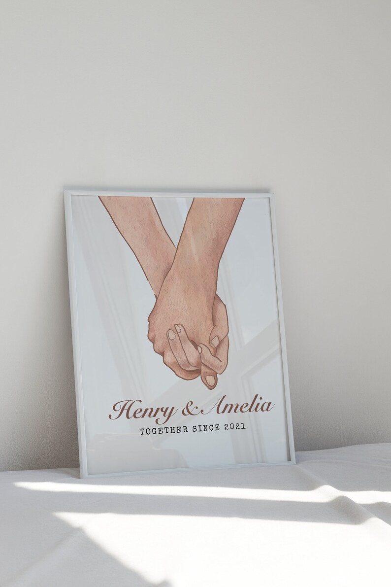 Couples Printable Wall Art, Couple Holding Hands Art, Pinky Promise ...