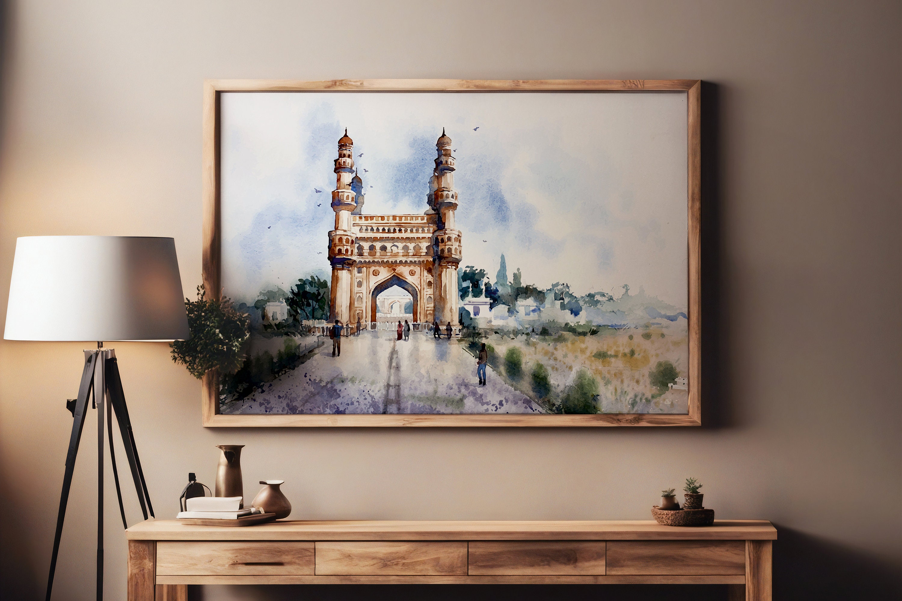 Hyderabad Charminar Print Wall Art, Hyderabad Photo, Charminar Poster ...