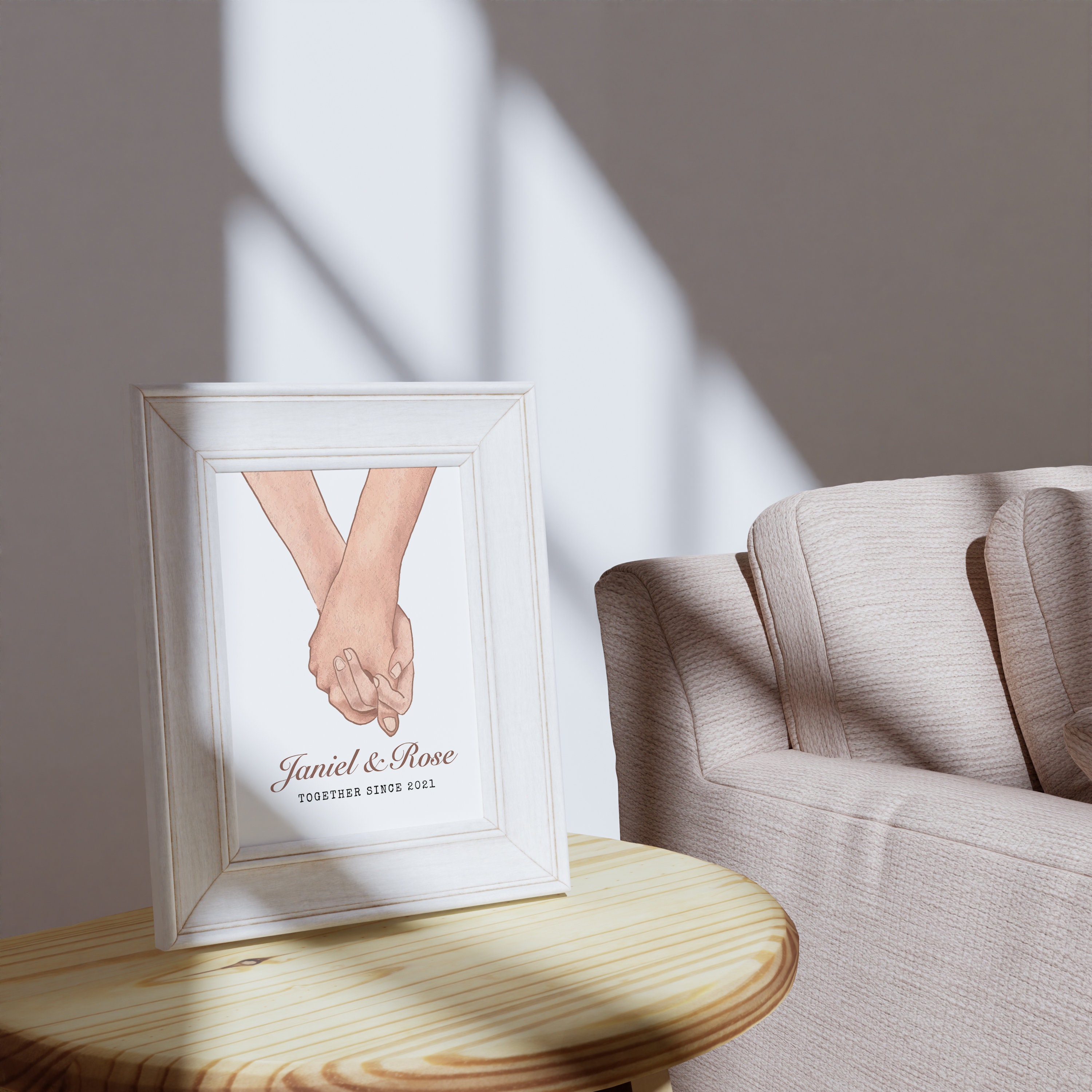 Couples Printable Wall Art, Couple Holding Hands Art, Pinky Promise ...