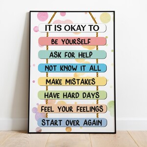 Motivational Kids Art, Classroom Posters Quotes, Educational Wall Art ...