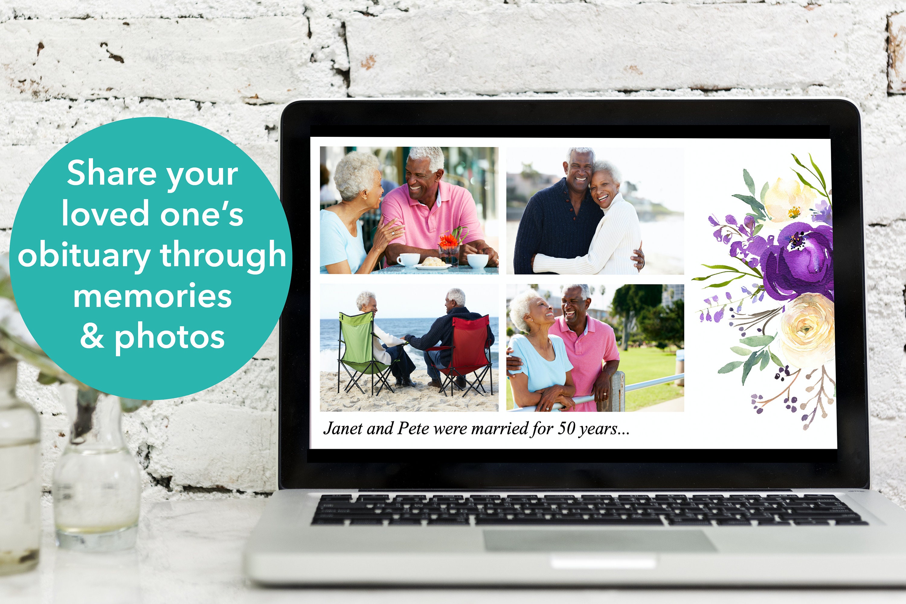 Purple Funeral Slideshow Template | Funeral Slideshow | Celebration of ...