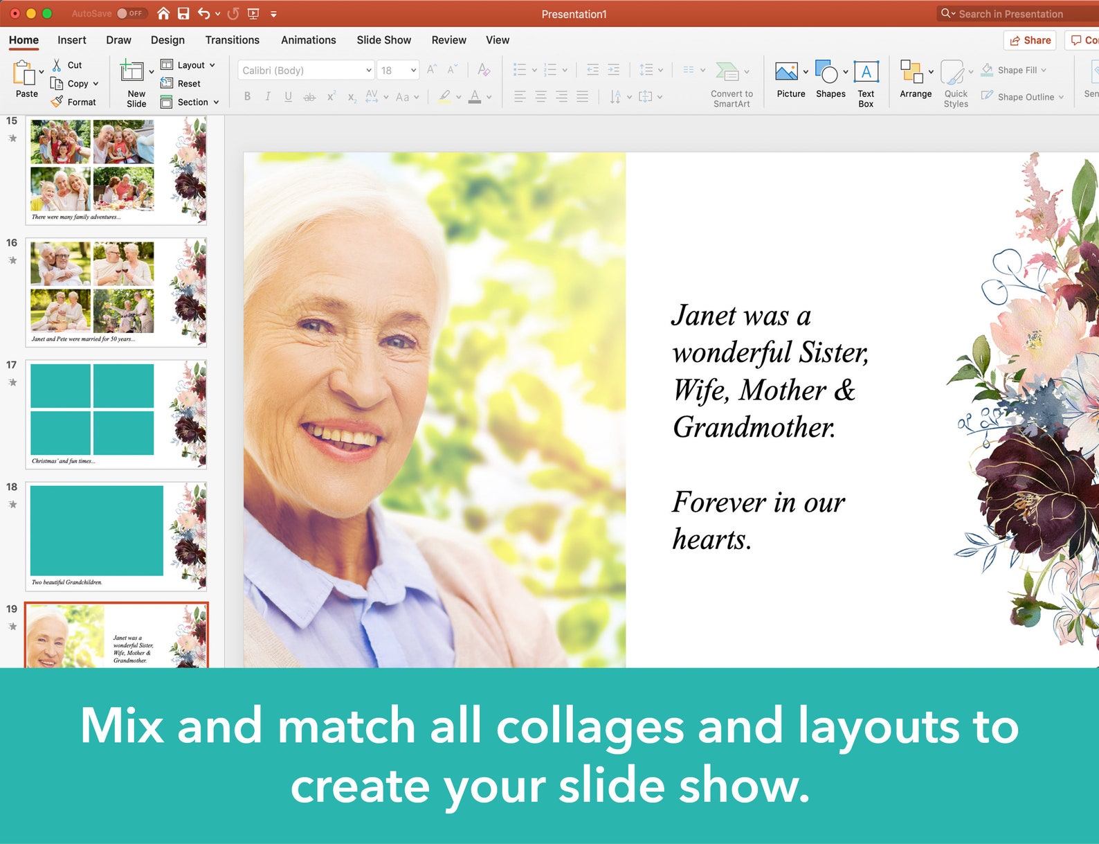 Celebration of Life Powerpoint Template + FREE Funeral Program ...