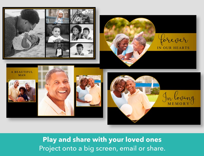 Funeral Video Slideshow Template for Celebration of Life | Funeral ...
