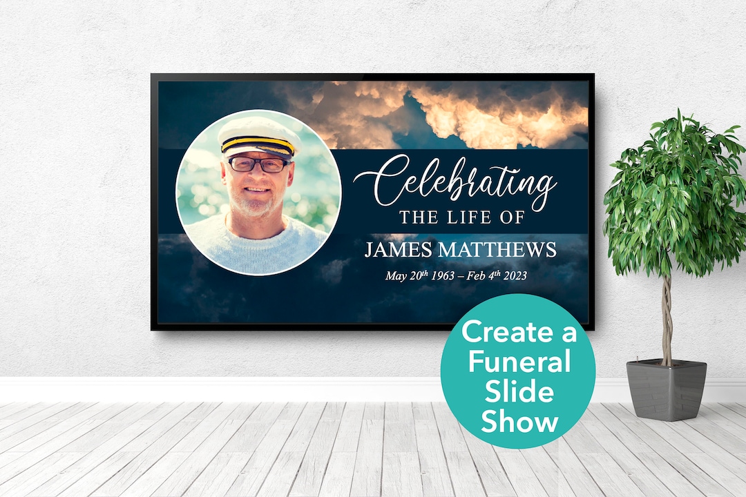 Premium Funeral Powerpoint Template | Funeral Slideshow Template ...