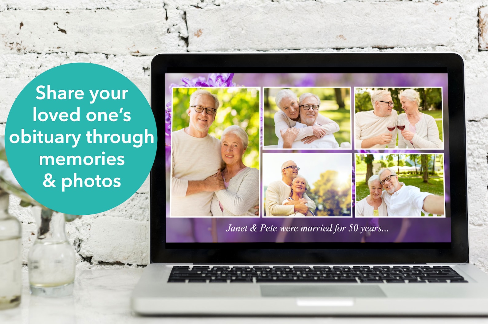 Purple Funeral Slideshow Template Celebration of Life - Etsy UK