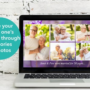 Purple Funeral Slideshow Template | Celebration of Life Slideshow ...