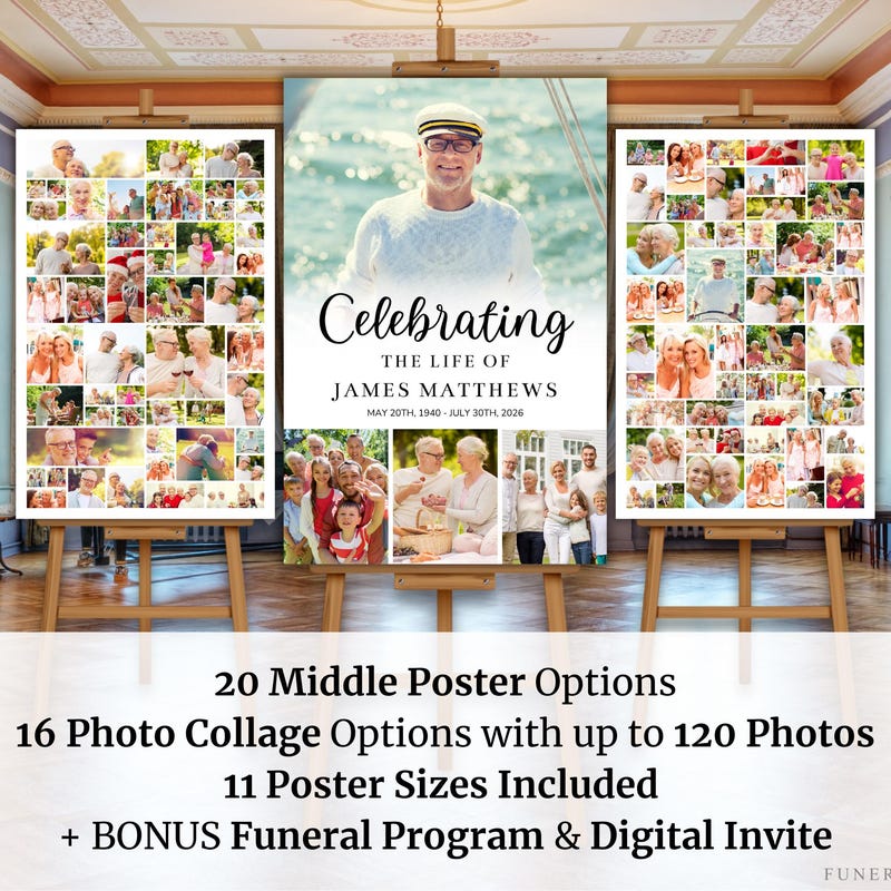 Funeral Poster Board - Etsy