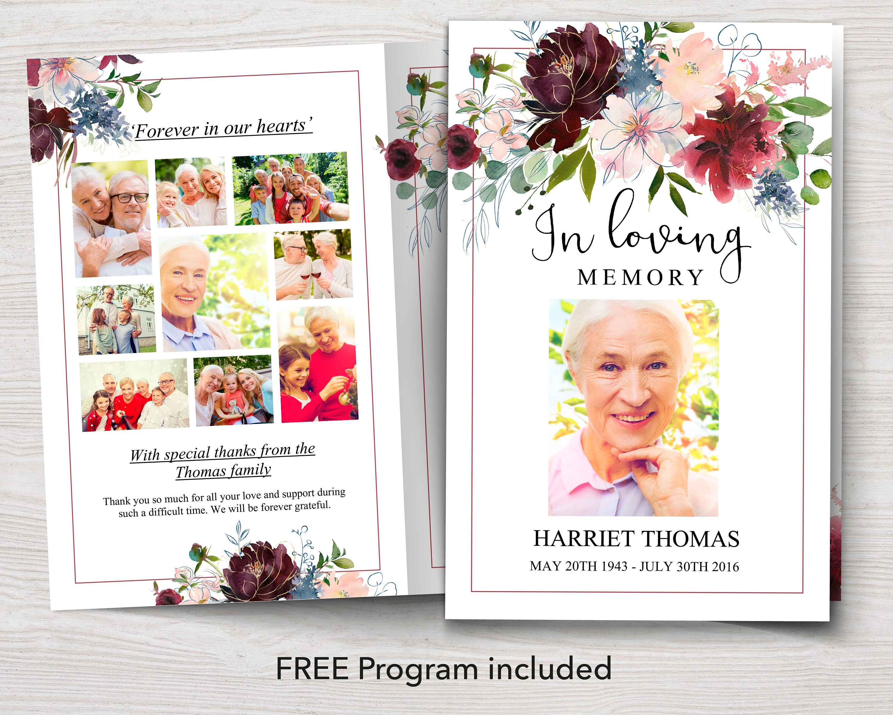 Celebration of Life Powerpoint Template + FREE Funeral Program ...