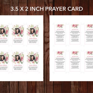 Pink Funeral Program Template 4 Matching Templates funeral Invitation ...