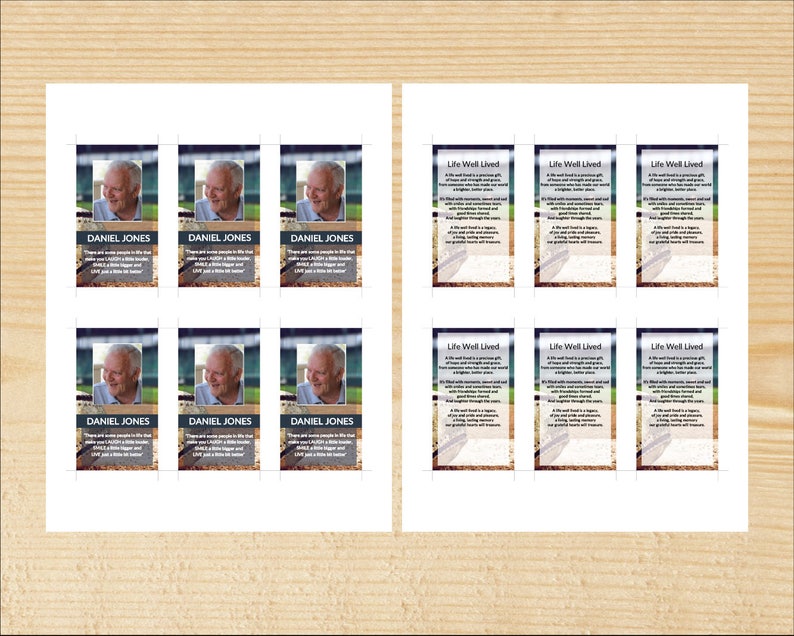 Baseball Funeral Program Template Prayer Card Baseball - Etsy