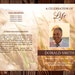 Setting Sun Funeral Program Template | Celebration of Life Program ...