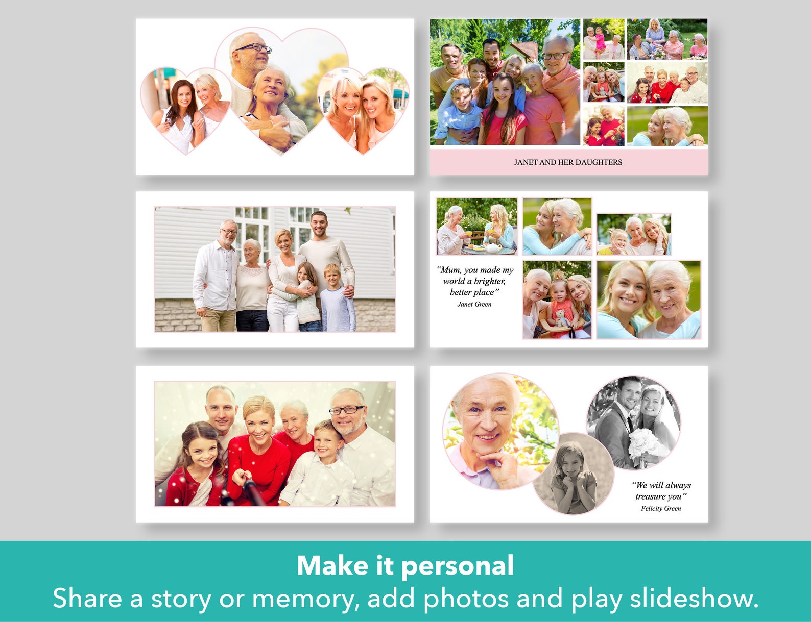 Premium Funeral Slideshow Template | Pink Funeral Powerpoint Template ...