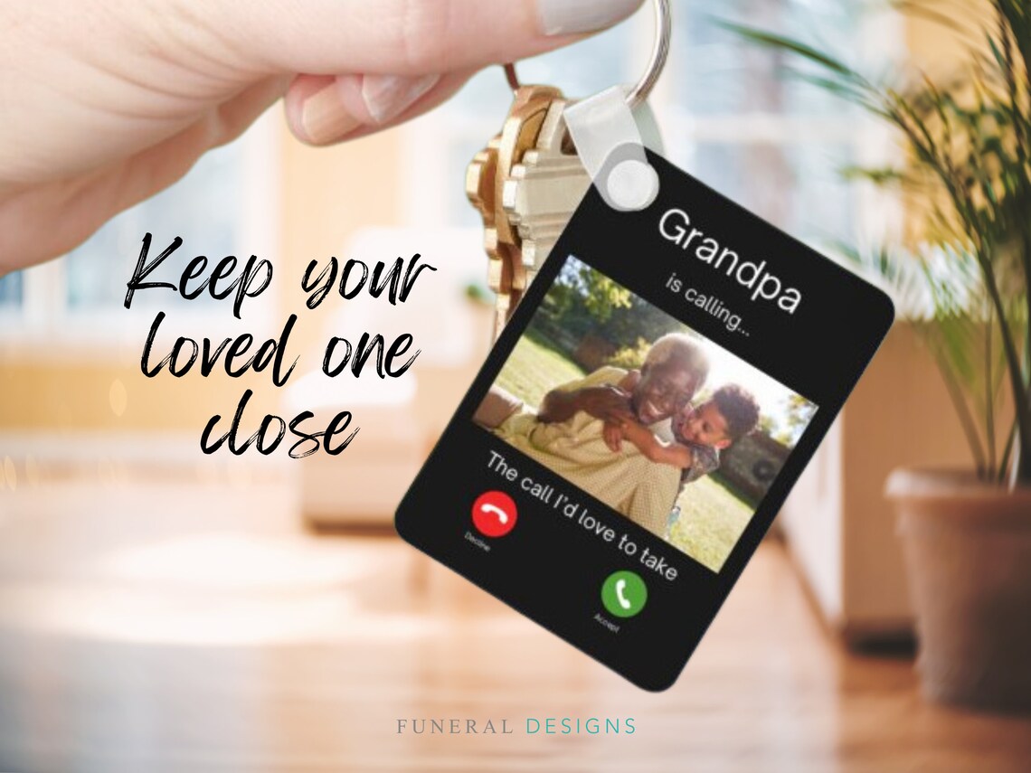 Memorial Keychain Template, Memorial Canva Template, the Call I Wish I ...