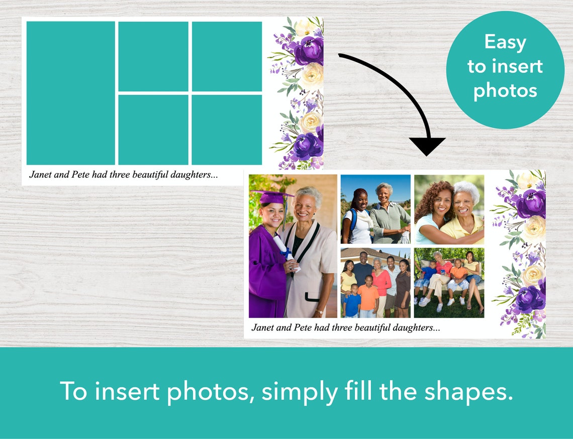 Purple Funeral Slideshow Template | Funeral Slideshow | Celebration of ...