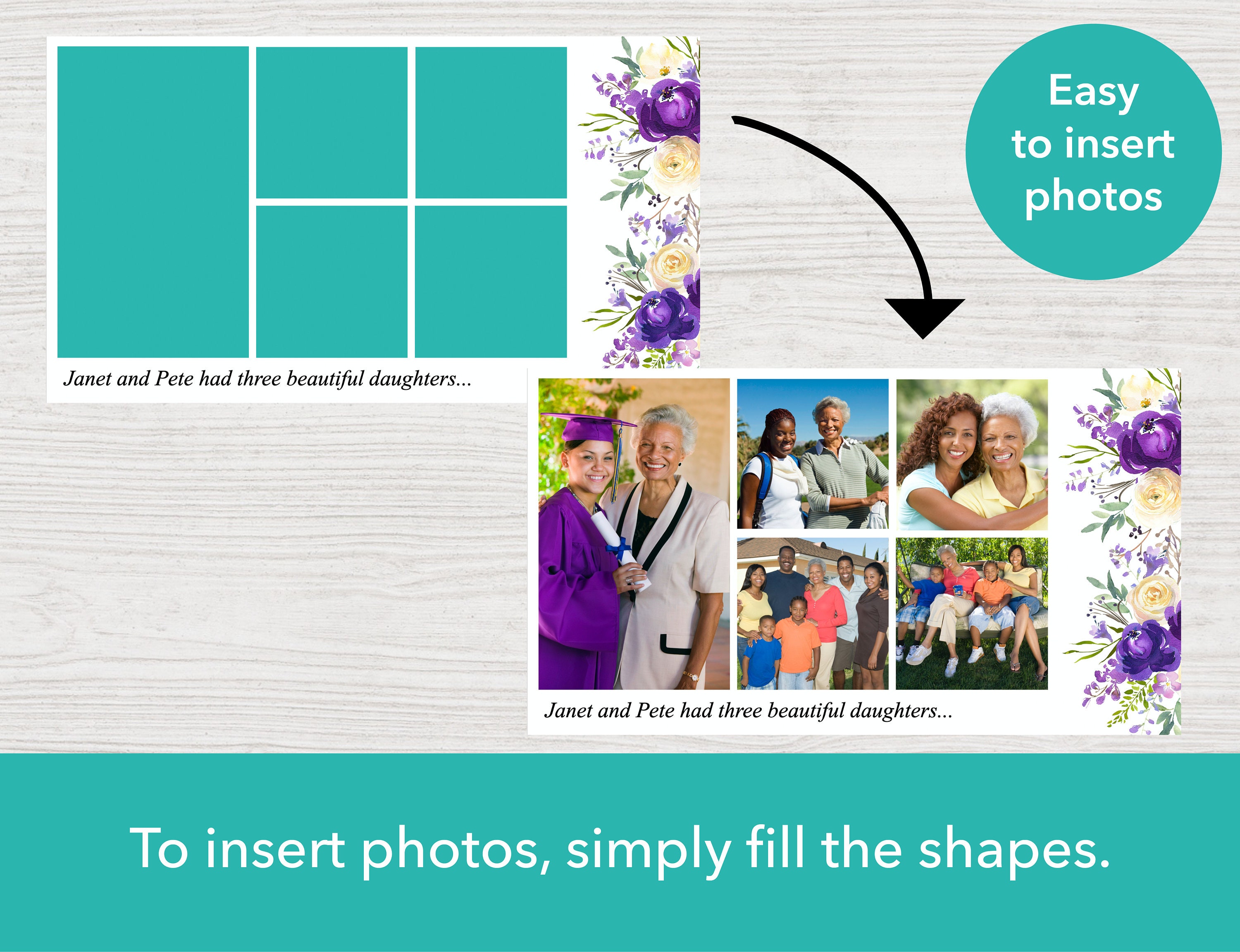 Purple Funeral Slideshow Template | Funeral Slideshow | Celebration of ...