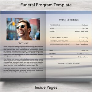 Funeral Template Bundle Funeral Program Template, Funeral Welcome Sign ...