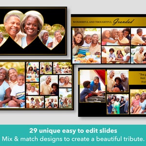 Funeral Video Slideshow Template for Celebration of Life | Funeral ...
