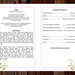 Daisy Funeral Program Template | Order of Service With Daisies | Daisy ...